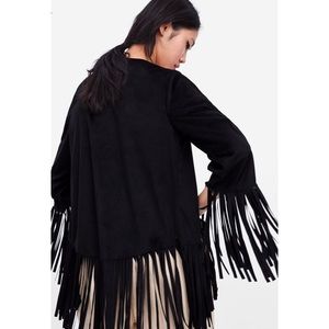 Zara | Jackets & Coats | Zara Fringed Jacket | Poshmark